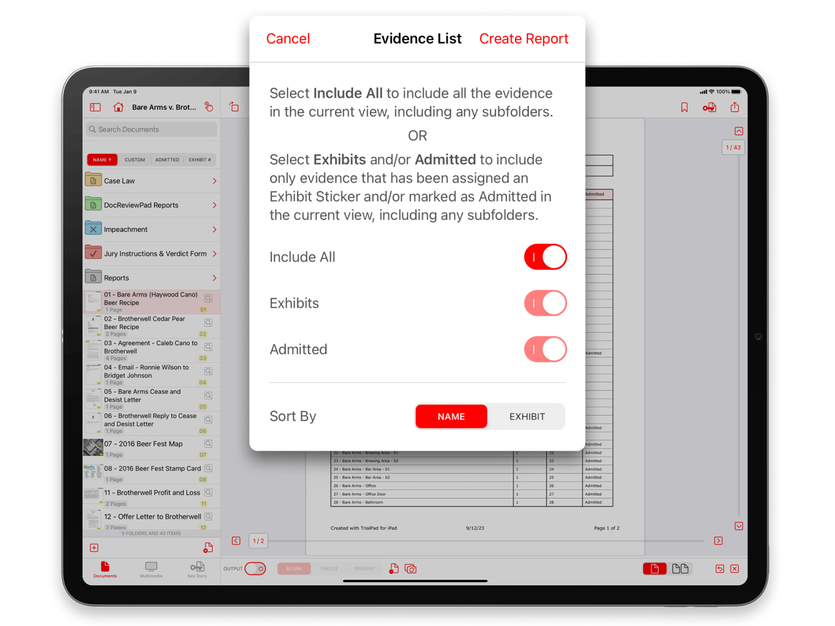 TrialPad — Trial Presentation Software